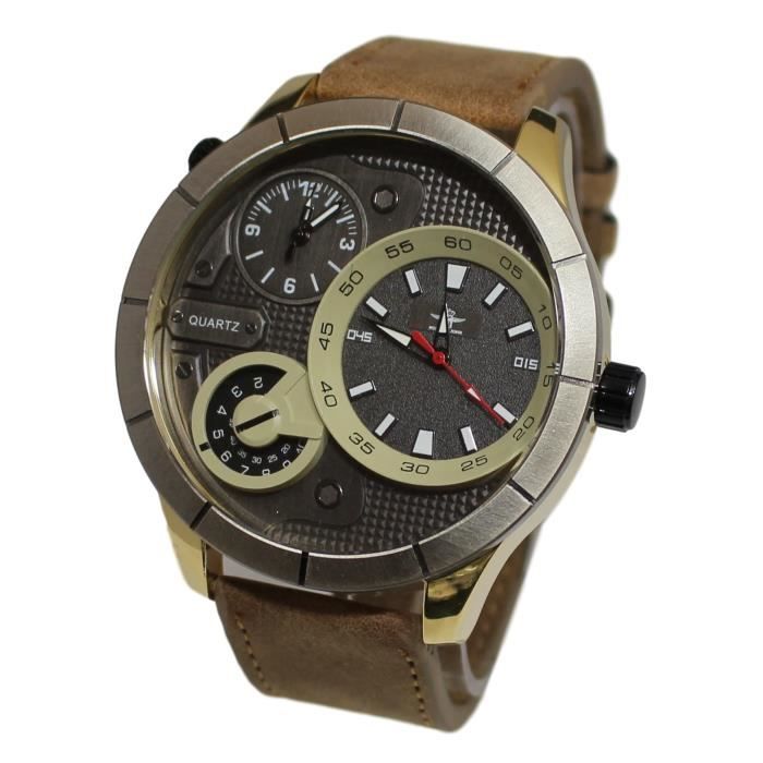 MONTRE HOMME MICHAEL JOHN GROS CADRAN DOUBLE AFFICHAGE ONLY THE BRAVE ...