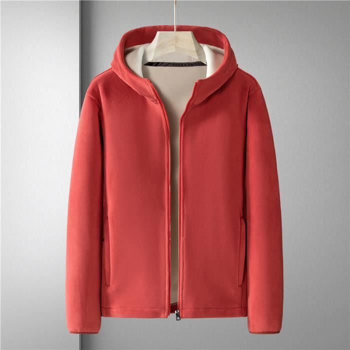 Sweat à capuche pour homme - Automne/Hiver - Grande taille - Manches ...