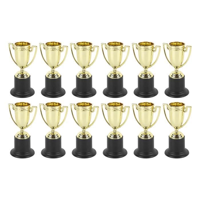 Omabeta trophées d'or Mini trophées de couleur vive, 12 pièces, en ...