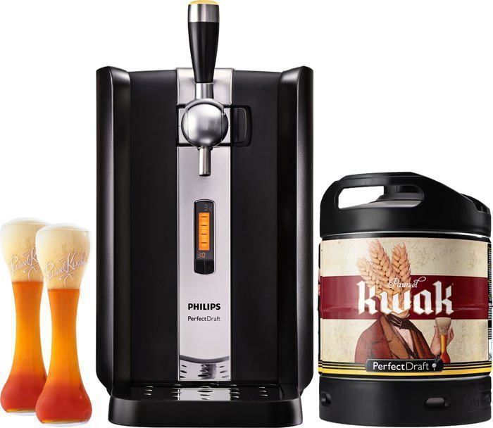 Pack Tireuse à bière PerfectDraft - 1 fût 6L Kwak + 2 verres Kwak Fond Plat 33 cl - 5 euros de ...