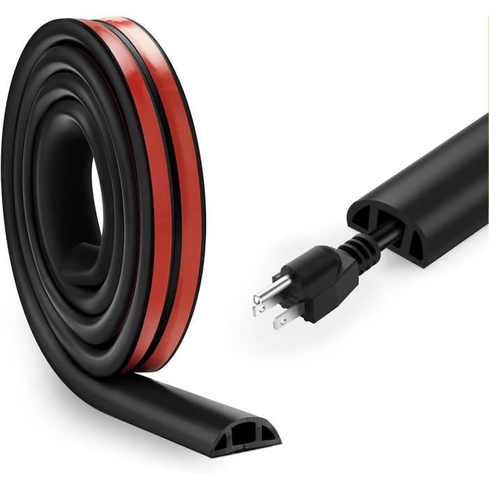 10m Goulotte Passe Cable Sol Bureau, 30 x 10mm Cache Cable Sol TV Mural ...