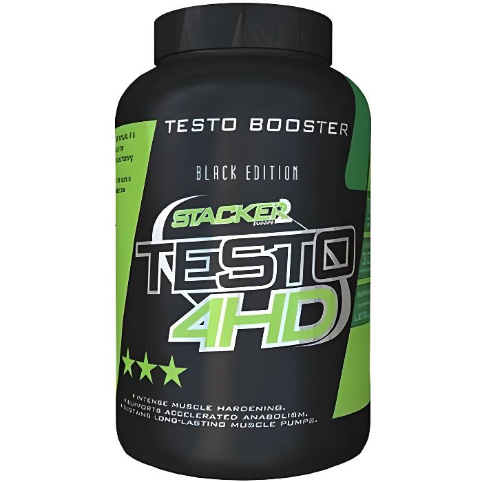Testo 4HD 120 Gélules Stacker2 Booster de Testo - Cdiscount Sport