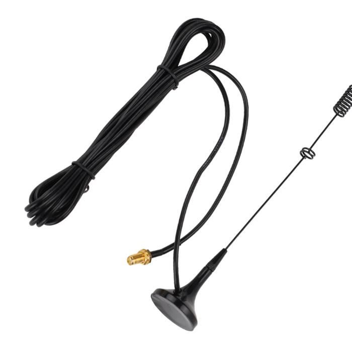 TMISHION antenne VHF / UHF Antenne magnétique de voiture UT-106UV SMA-femelle double bande VHF ...