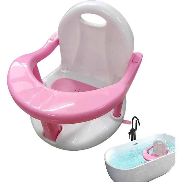 Siège De Bain Pour Bébé, Siège De Baignoire Pour Bébé Pour Le Bain Assis Avec Support De Dossier ...