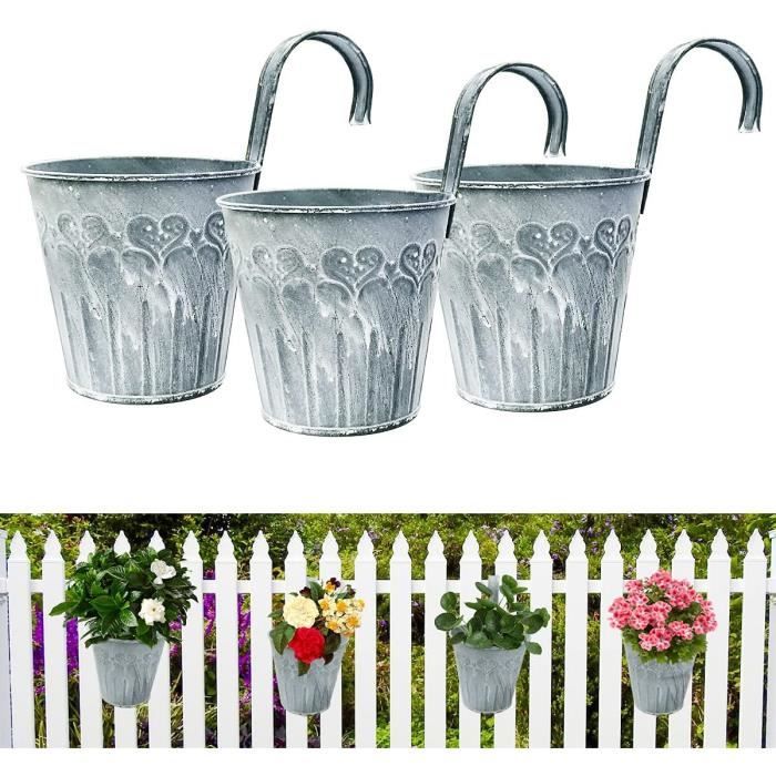 6 Pièces Pots De Fleurs À Suspendu En Fer, Pots De Plantes En Métal ...
