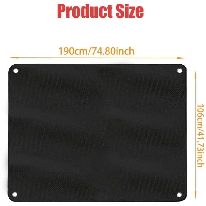 Tapis carré pour brasero à huile - Réutilisable et imperméable - Avec ...
