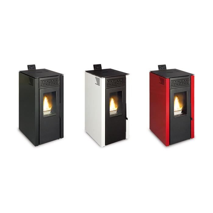 FERLUX Poêle à granulés (Pellets) FLORA 6,3Kw blanc - Cdiscount Bricolage