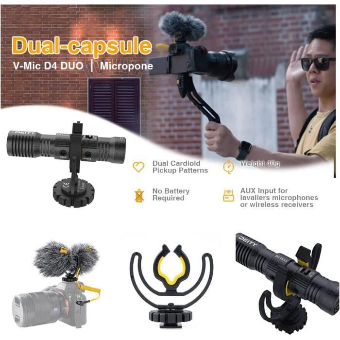 Microphones V-Mic D4 Duo Dual-Capsule Micro Shotgun Micro À Montage Sur ...