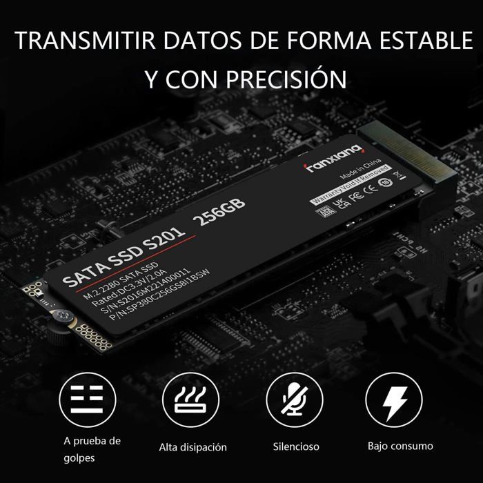 S201 512Go Ssd M.2 Sata Ssd Disque Interne,Cache Slc,3D Nand,M.2 2280 ...