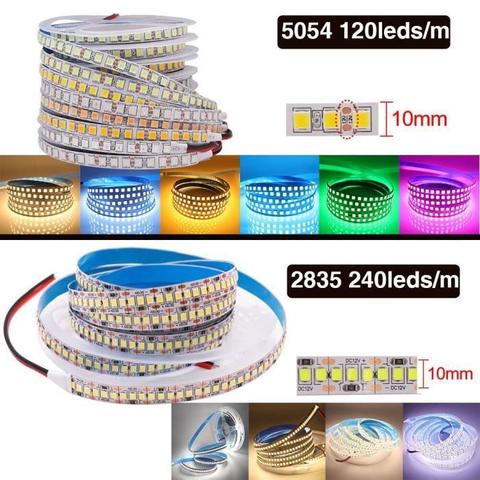 BANDE LED,Bleu-SMD 2835 120LEDs-IP 21 NON Waterproof-5m--Bande lumineuse LED RGB Flexible, 5050 ...