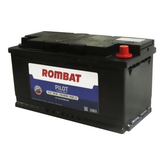 ROMBAT Pilot P595D Batterie 12 V 95 Ah 750 A Noir - Cdiscount Auto