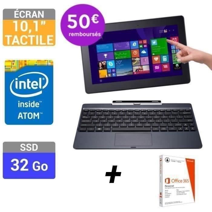 Asus PC convertible tablette T100TAF-BING Rouge - Cdiscount Informatique