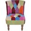 Fauteuil coloré en style français avec design de patchwork Tissu ...