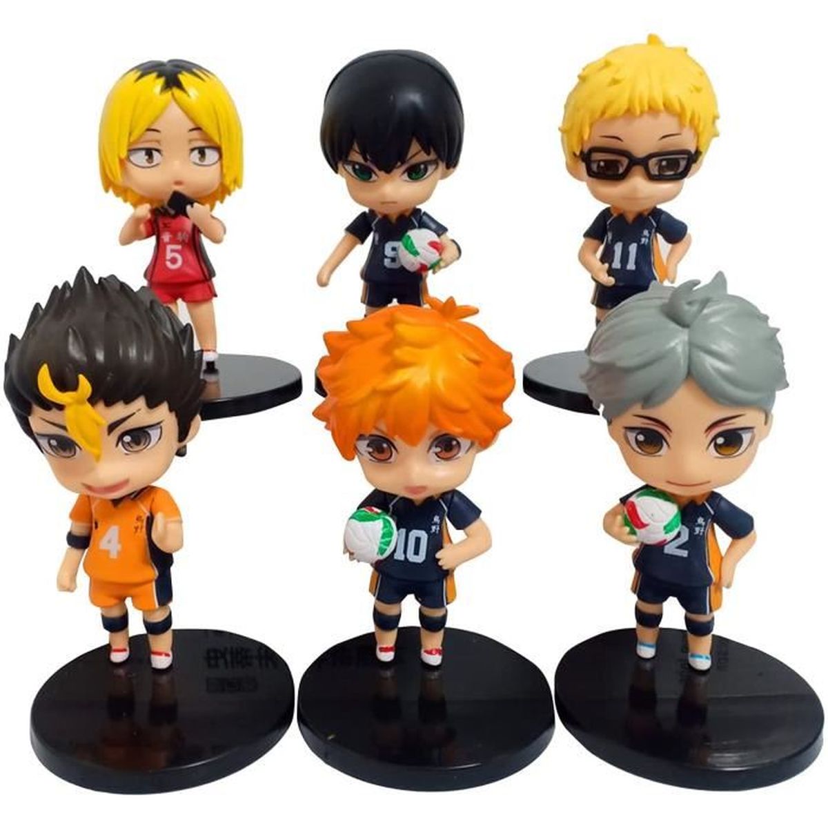 Haikyuu Lot de 6 figurines d'animation en PVC 10 cm - Cdiscount Maison
