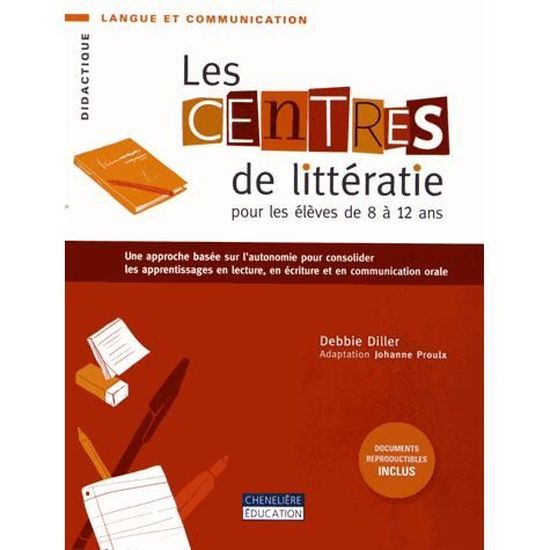 Les centres de littératie pour les élèves de 8 à 1 - Cdiscount Librairie