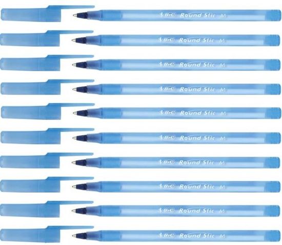 Stylo à bille BIC Round Stick Classic bleu, lot de 10 - Cdiscount Beaux ...