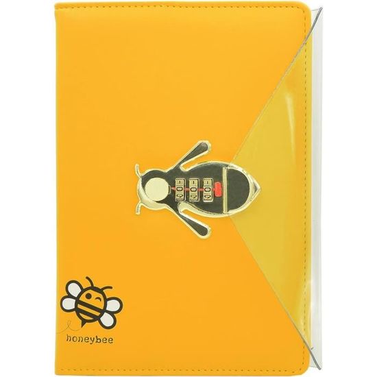 Carnet De Note Avec Serrure En Forme D'Abeille, A5 Journal Intime Avec ...