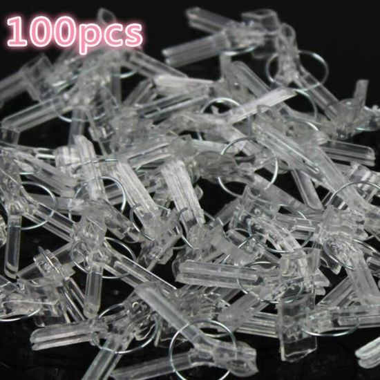 Clips de greffage en plastique Transparent - Outils de jardinage - 100 pièces/ensemble ...