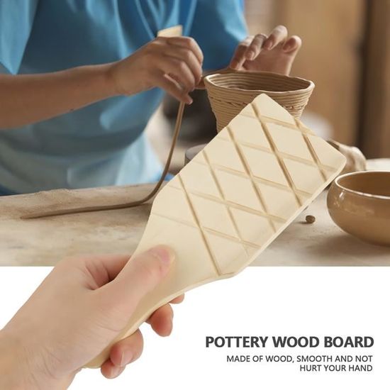 Planche en bois - SURENHAP - Outil de poterie - 18,3 x 6 cm - Durable ...