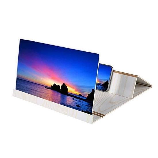 Agrandisseur d'Écran Smartphone Universel 12 '' HD Loupe Écran 3D ...