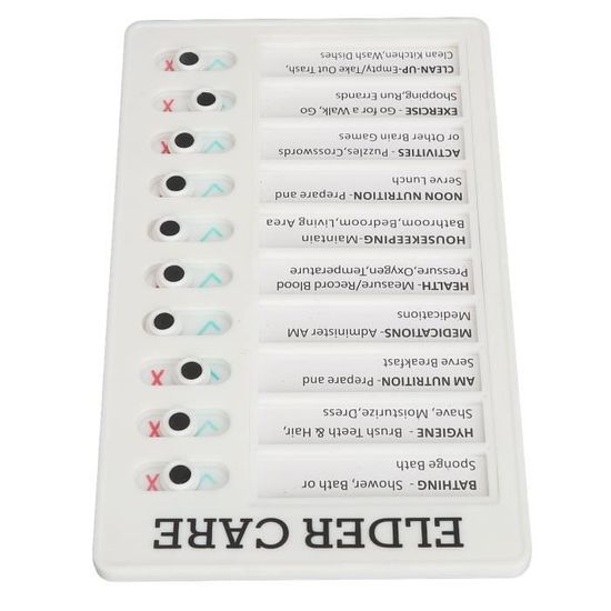 ZERODIS Tableau de routine coulissant Planche de Corvée Coulissante ...