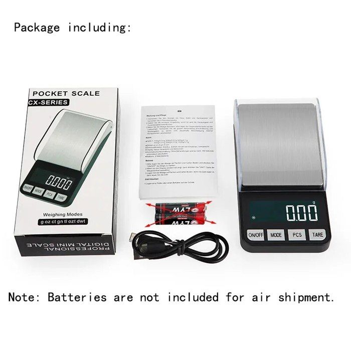 Mini balance électronique LCD de poche,haute précision,chargement USB ...