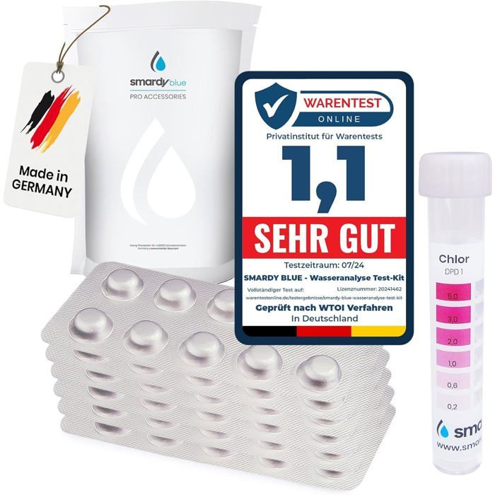 SMARDY 80 Reagent Tablets Rapid Test Tablets - 40x Phenol Red (pH Value ...