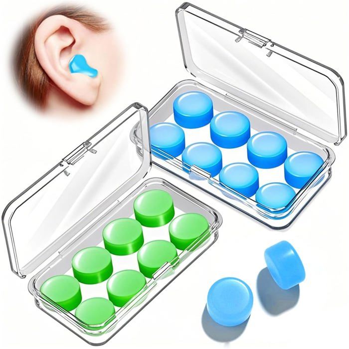 8 Paires Boule Quies En Silicone Quies Moulables,Bouchons d'oreille ...