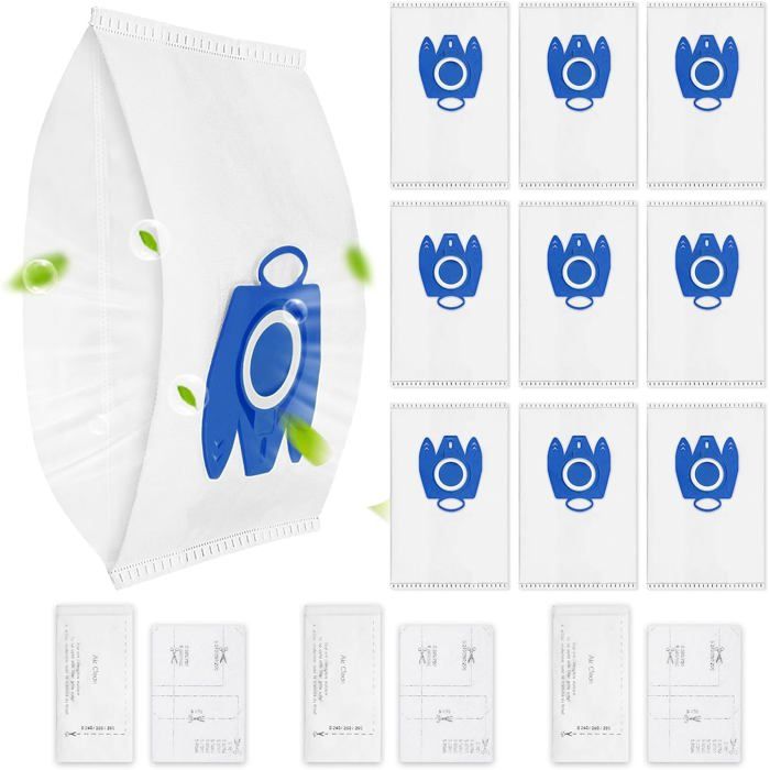 TRAHOO-10 Sacs d'Aspirateur pour Miele GN 3D, Sac Aspirateur pour ...