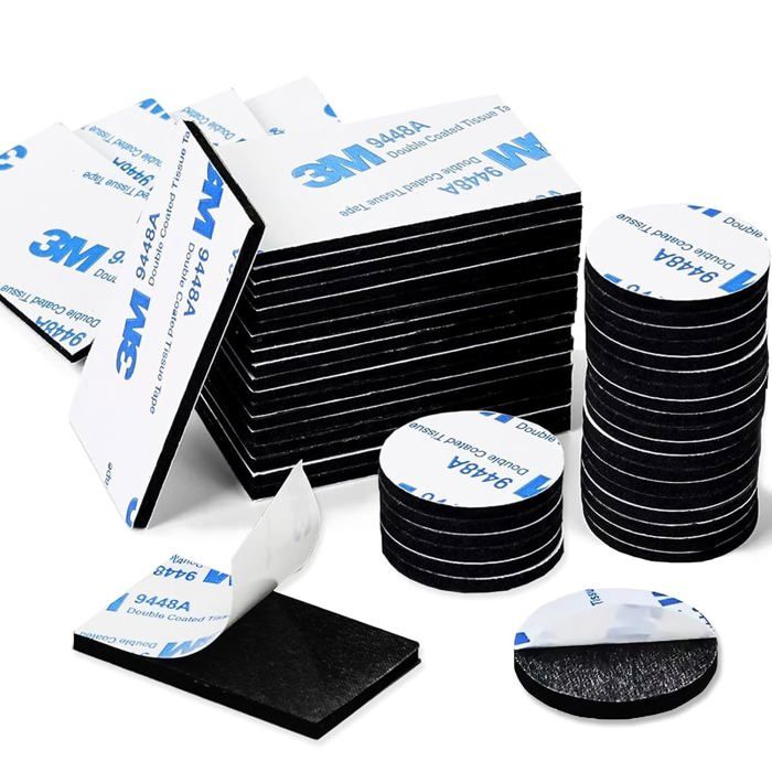 50 Pièces Double Face Extra Fort, 3Mm Adhesif Double Face, Tampon ...