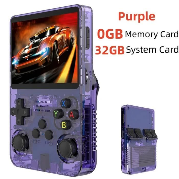 Purple 0g - Console de jeu vidéo portable rétro pour enfants, plus de 3 ...
