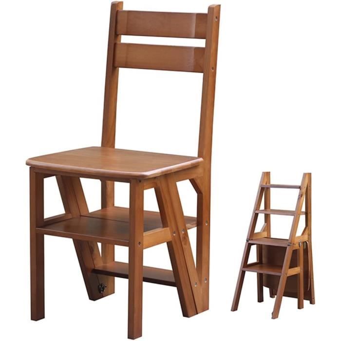 Escabeau Chaises Sièges Maison Échelle Pliante Étagères Multi-usages ...