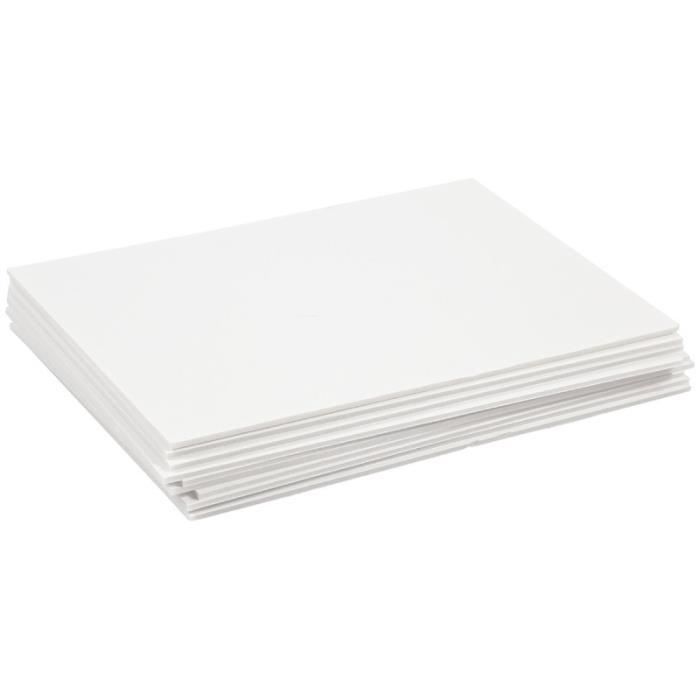 Carton plume A4 blanc - 3 mm - 10 pcs - Cdiscount Beaux-Arts et Loisirs créatifs