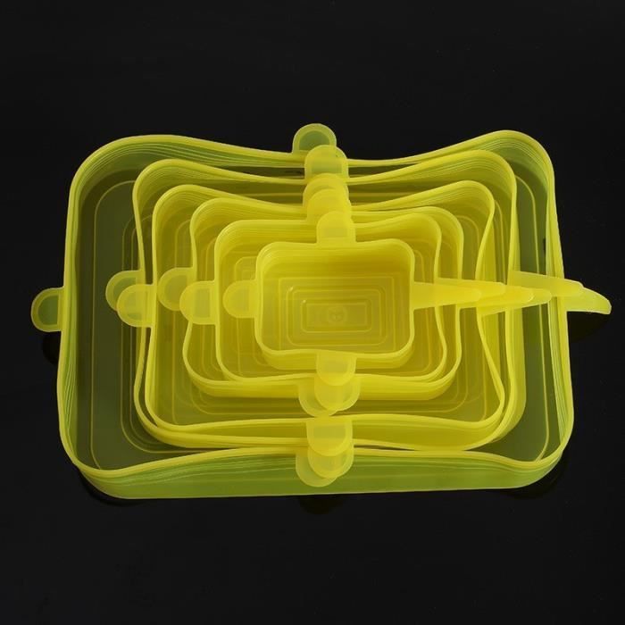 6 Couvercles En Silicone Couvercles Extensibles En Silicone Pour ...