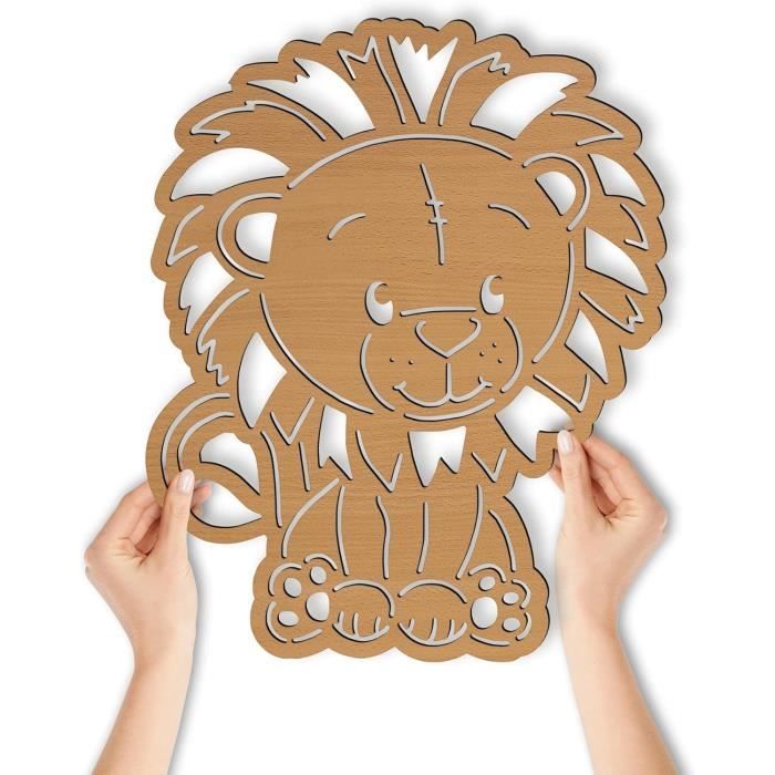 Applique Murale Lion I Veilleuse Chambre Enfant Fille Garçon I Mdf Bois ...