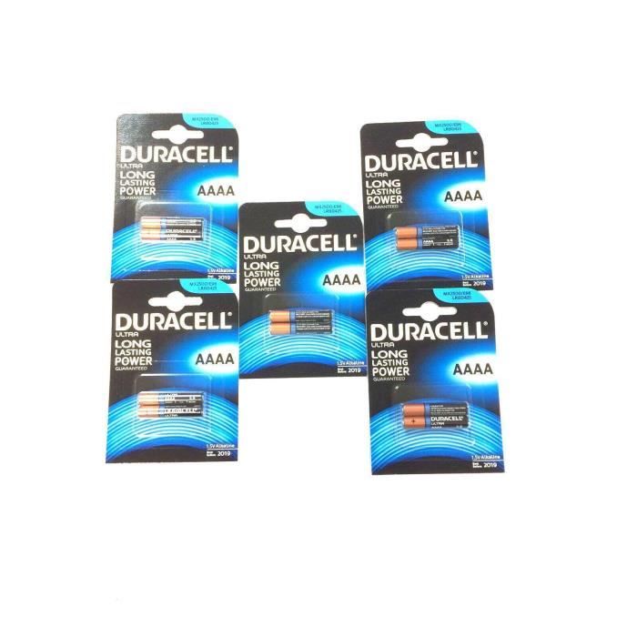 Pack de 10 Piles Duracell Ultra AAAA 1,5V MX2500-E96 PRIX MINI ...