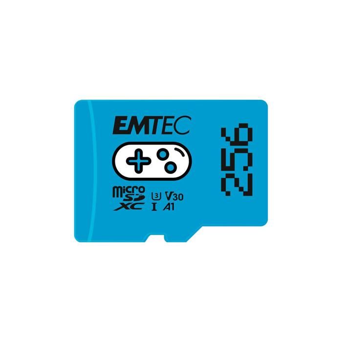 Carte mémoire - EMTEC - Gaming microSD UHS I U3 V30 A1 A2 - 256 Go Bleu - Cdiscount Appareil Photo
