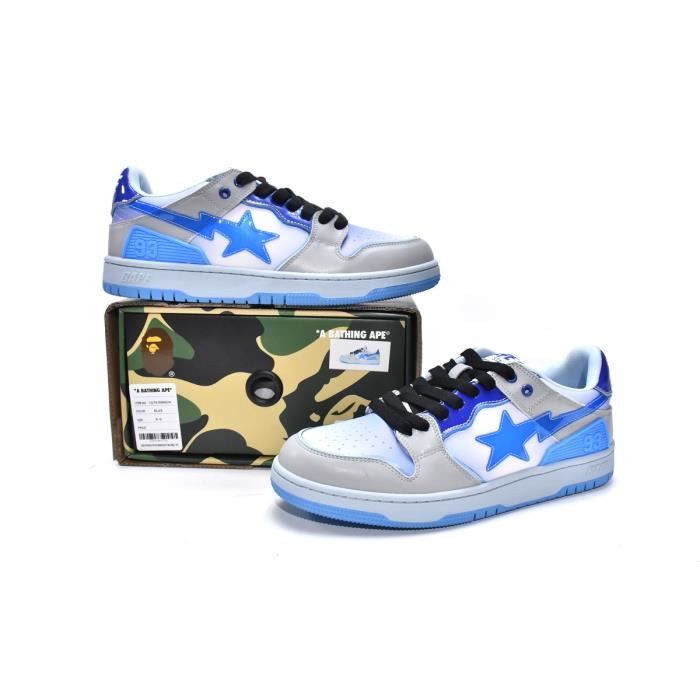 Basket-A Bathing Ape BAAPEs Sta Low 1G70-109-0024 Gradient Blue ...