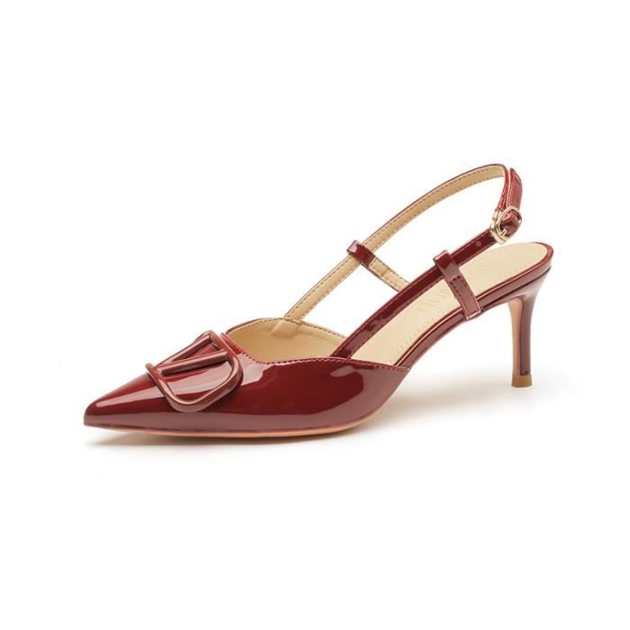 Femme Escarpin Haut Aiguille A Enfiler Chaussures Mariage Soiree ...