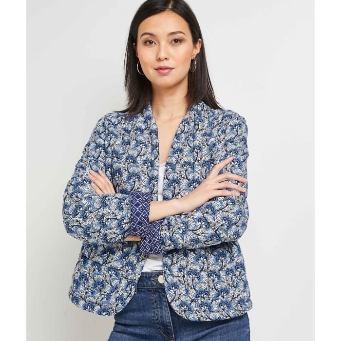 GRAIN DE MALICE - Veste réversible femme Bleu - Cdiscount Prêt-à-Porter