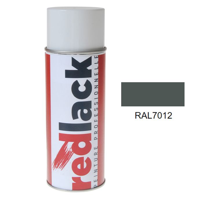 Redlack Peinture aérosol RAL 7012 Brillant multisupport - Cdiscount ...
