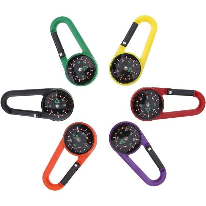 Mousqueton Boussole Boussole Porte-Clés Compass Boussole De Poche ...