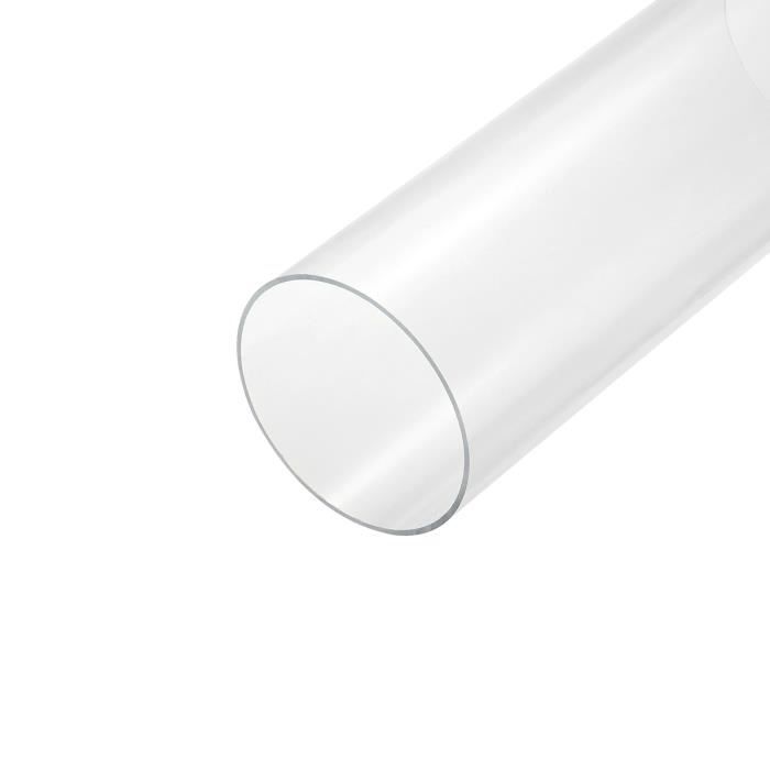 Tuyau Tube Acrylique SOURCING MAP 125mm ID 130mm OD 35cm Long Rigide Lampes Lanterne Système ...