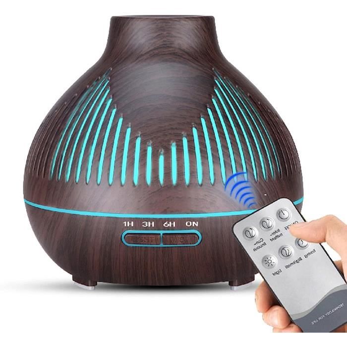 Diffuseur D'Huile Essentielle De 400 Ml, Diffuseur D'Arôme Creux Télécommandé Humidificateur ...