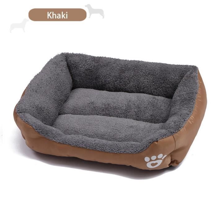 PET LIT,khaki-XL 80x60CM--Lit pour grands chiens, maison pour animaux ...