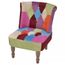 Fauteuil coloré en style français avec design de patchwork Tissu ...