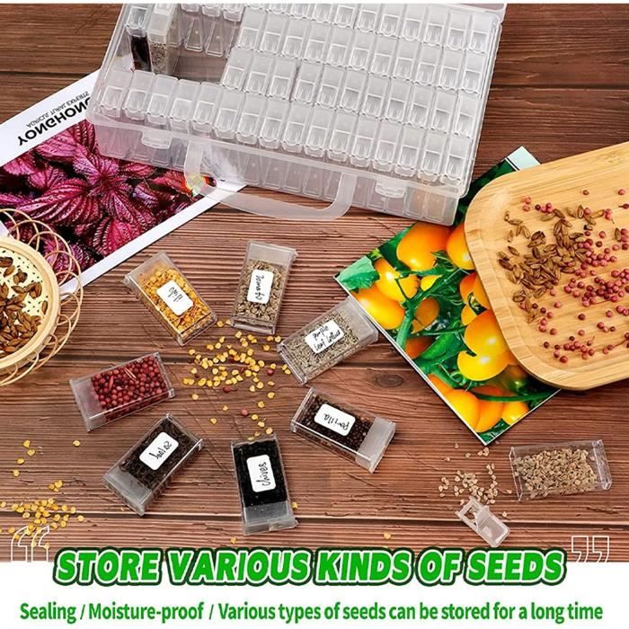 Organisateurs de boîtes de semences, boîte d'organisateur de stockage ...