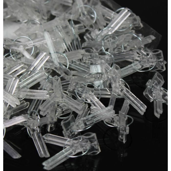 Clips de greffage en plastique Transparent - Outils de jardinage - 100 pièces/ensemble ...