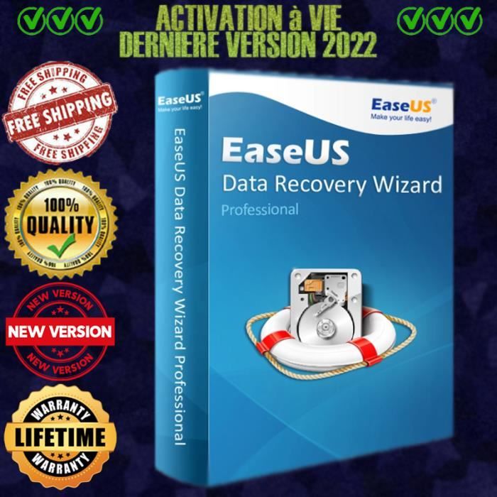 EaseUS Data Recovery Wizard Technician 2022 PC WINDOWS ACTIVATION À VIEEMAIL LIVRAISION EXTRA ...