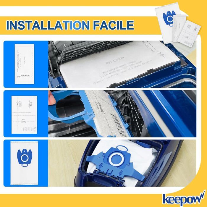 TRAHOO-10 Sacs d'Aspirateur pour Miele GN 3D, Sac Aspirateur pour ...